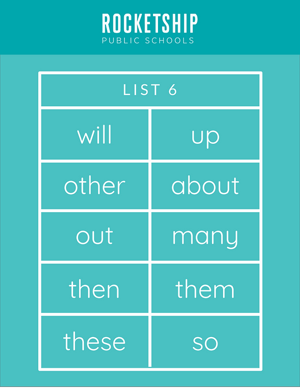List 6 Sightwords list-6-sightwords